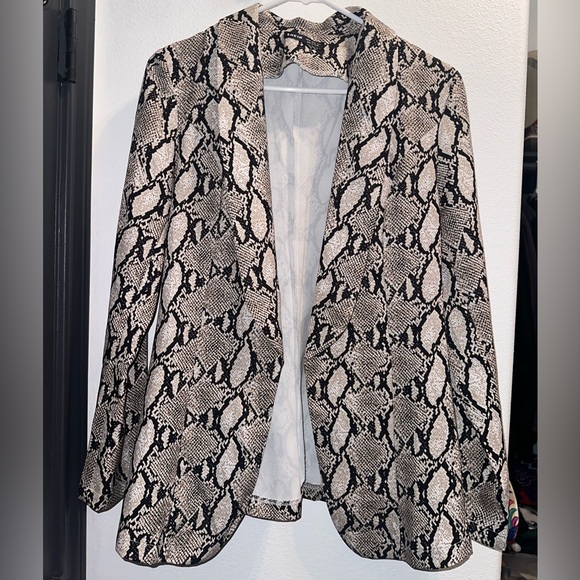 SHEIN | Jackets & Coats | Shein Snake Print Blazer | Poshmark